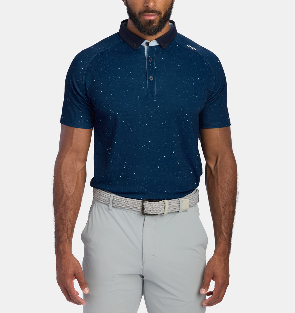 UNRL Astral Polo | Men's Moonlit Navy Polo