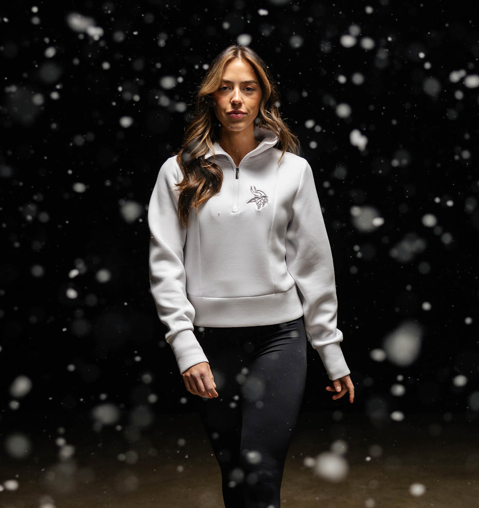 UNRL x NFL Vol. 4 | Minnesota Vikings Luxbreak Half-Zip | Whiteout
