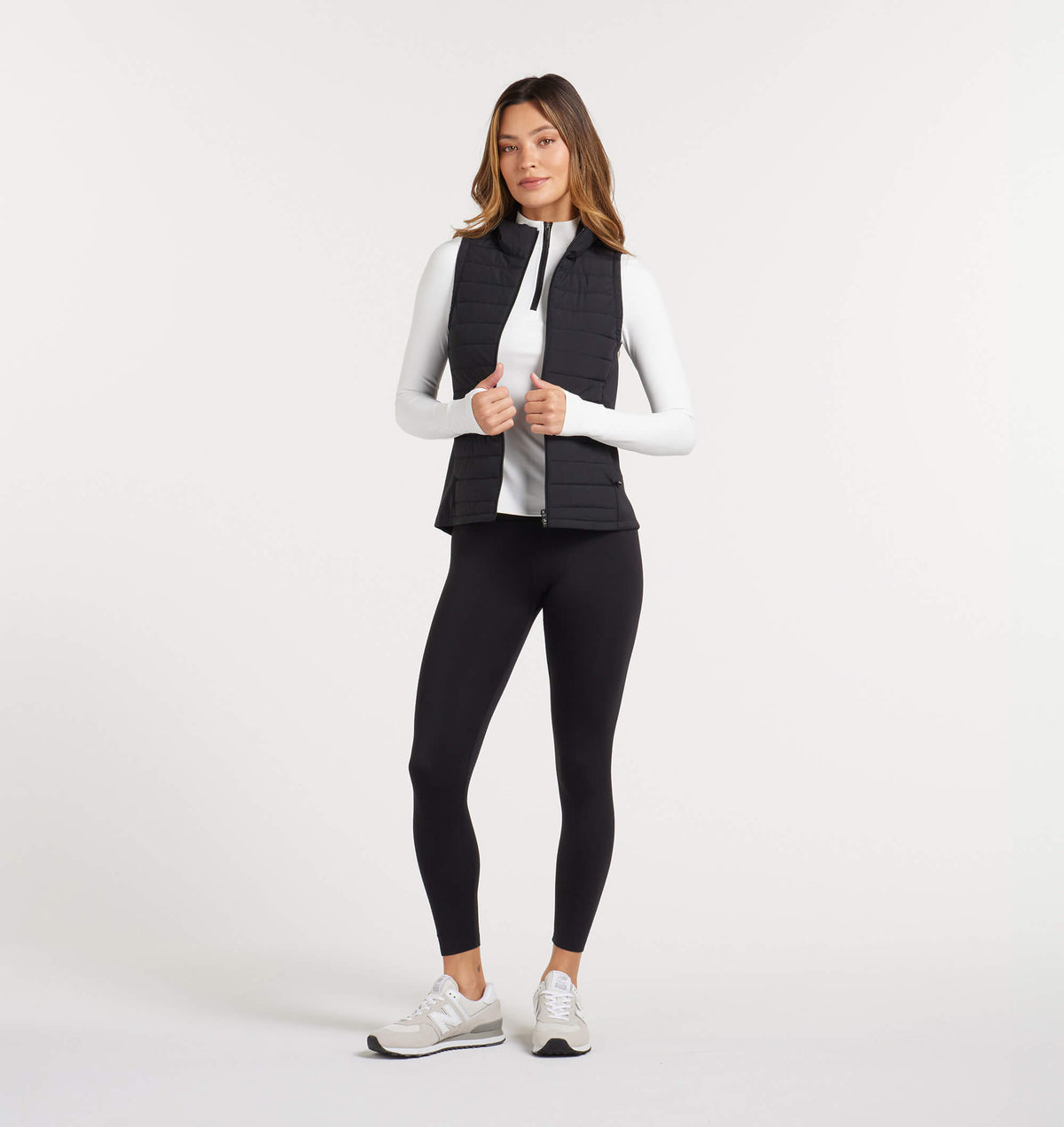 UNRL Women's Vancouver Quilted Vest | Women's Black Vest