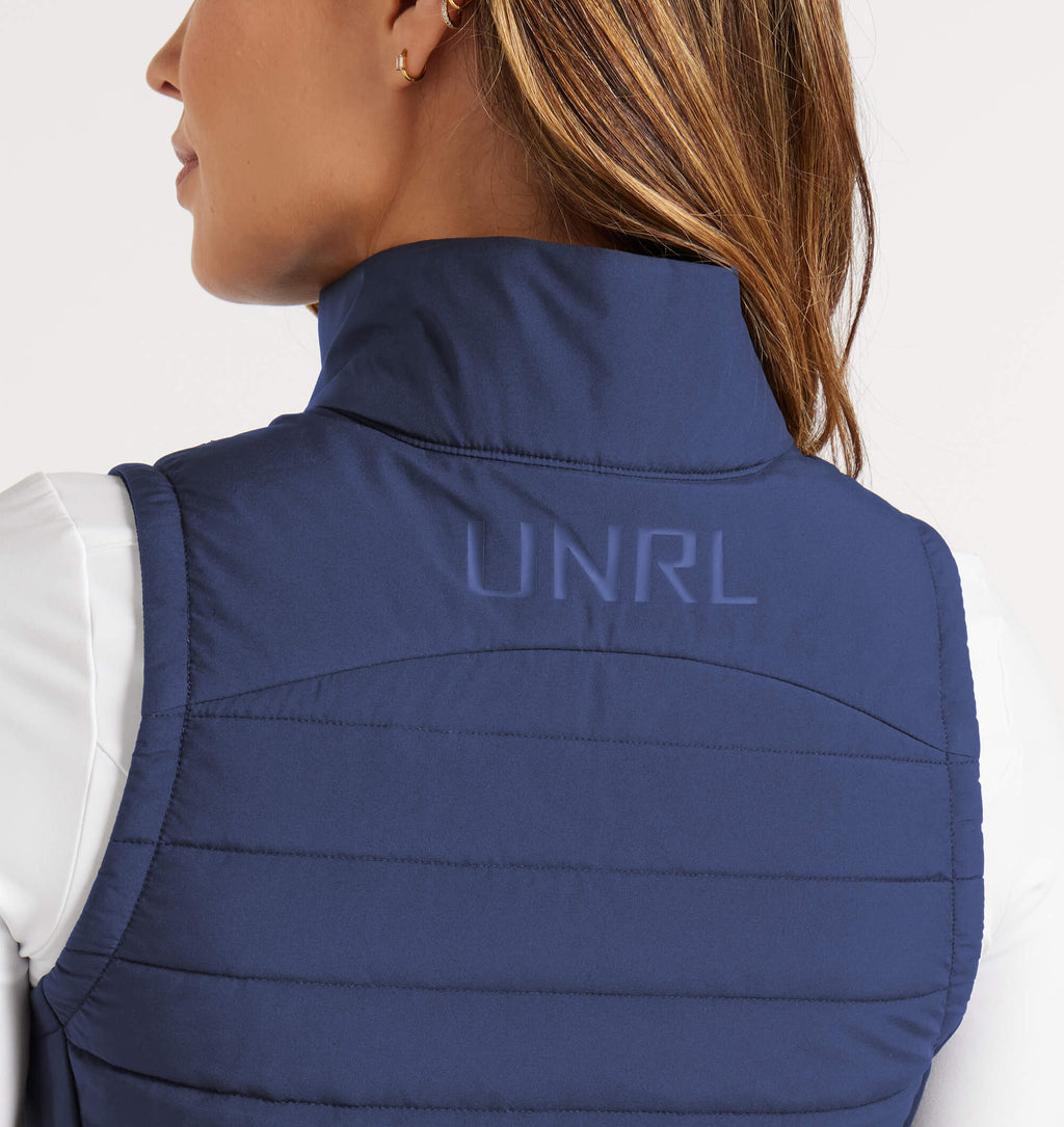 UNRL Women's Vancouver Quilted Vest | Women's Black Vest