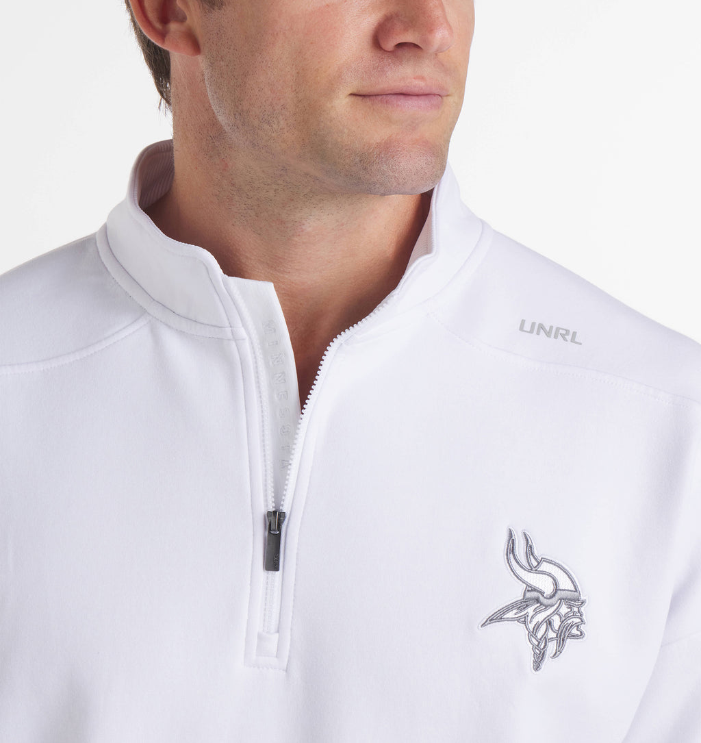 UNRL x NFL Vol. 4 | Minnesota Vikings Outbound Quarter Zip | Whiteout