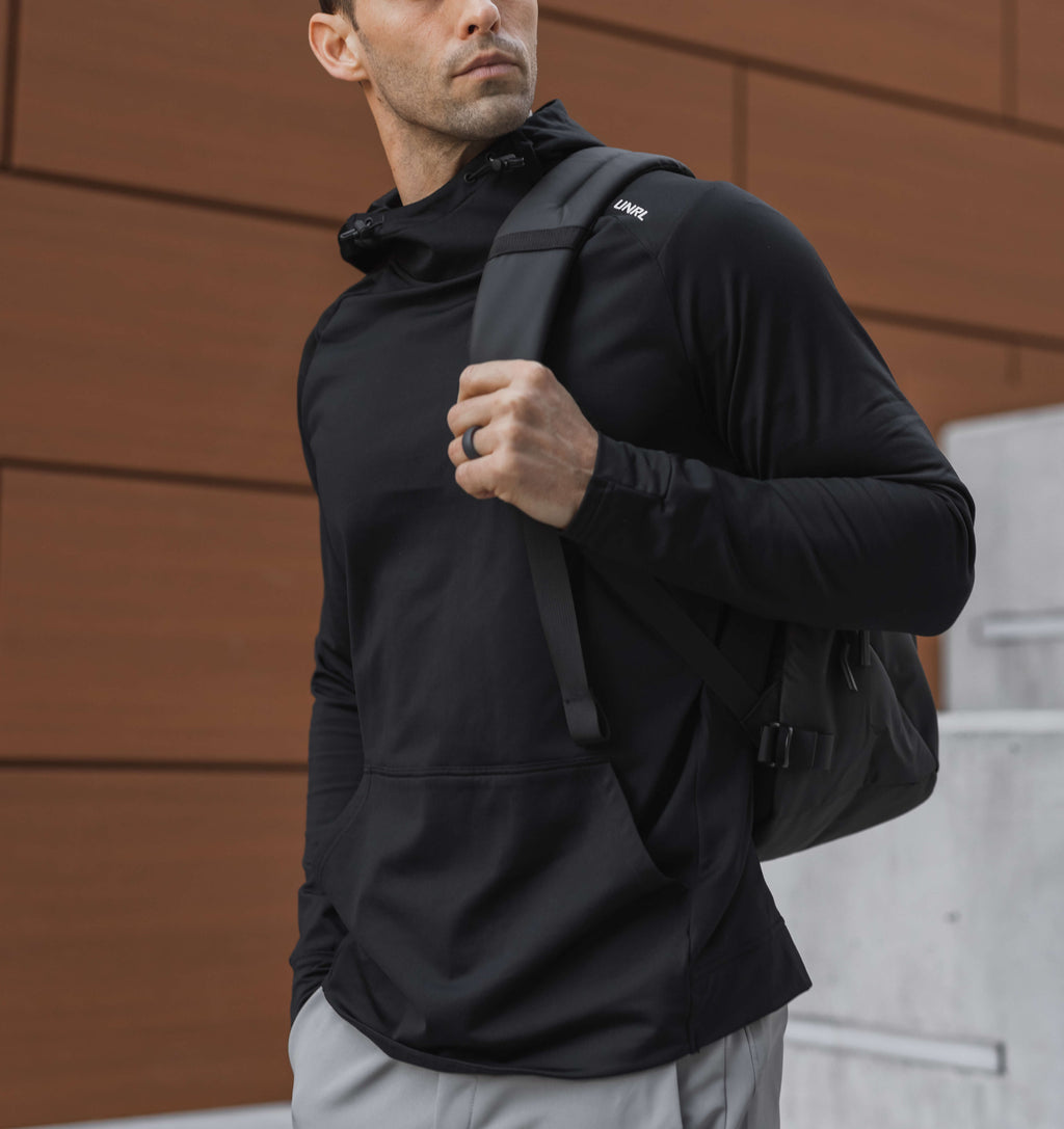 Crossover Hoodie II | Men's Black Hoodie – UNRL